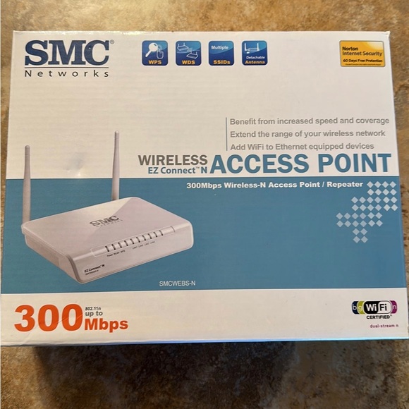 Networking | Smc Networks Wireless Access Point Repeater 30 Mbps | Poshmark